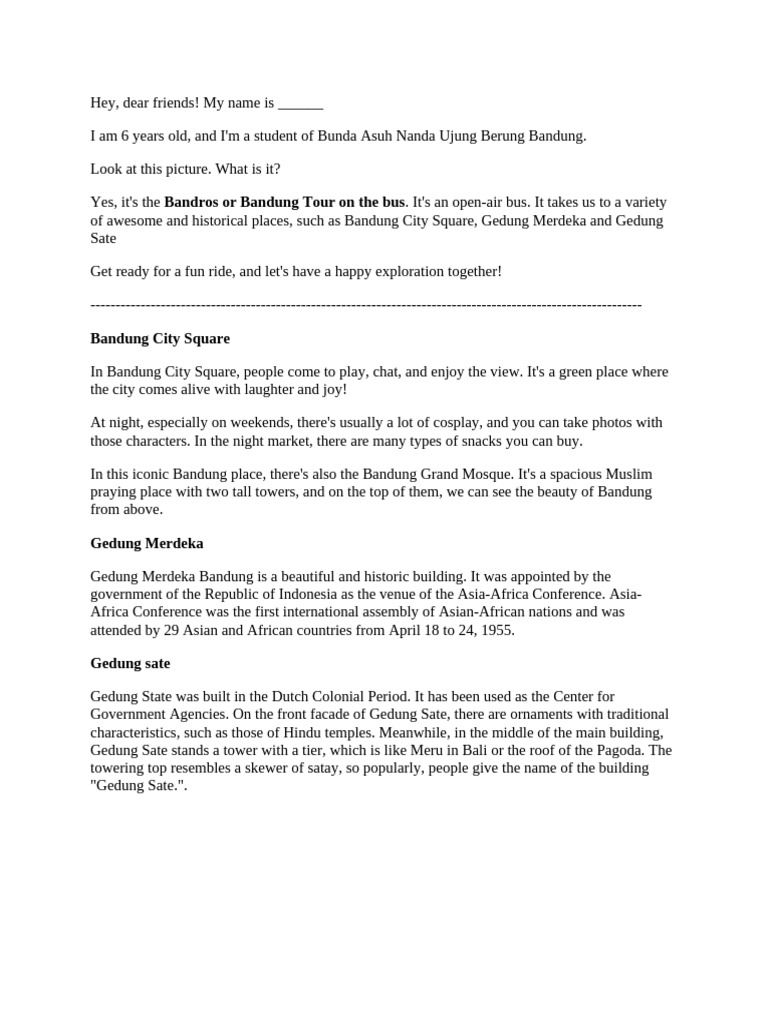 Travelling With Bandros (Script) - 3 | PDF