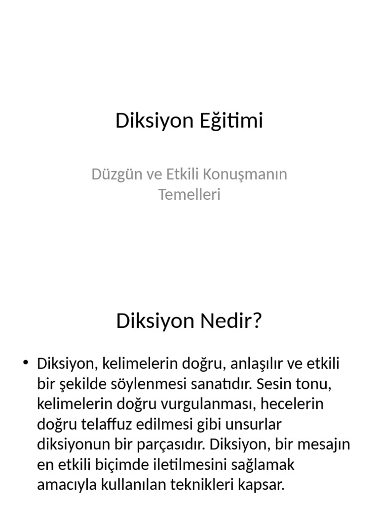 Diksiyon_Egitimi_Sunumu | PDF Diksiyon_Egitimi_Sunumu | PDF