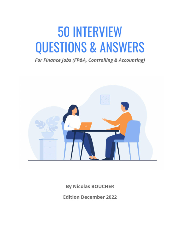 50 Interview Questions & Answers for Finance Jobs (Guide) | PDF | Performance Indicator ...