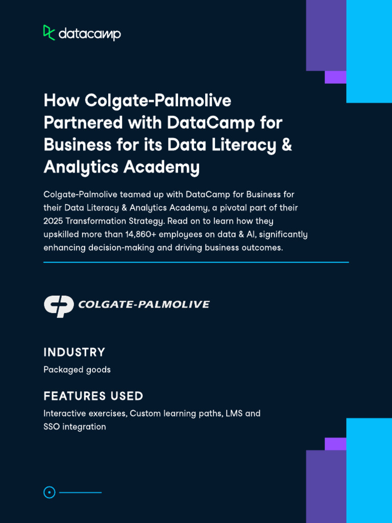 DataCamp Colgate-Palmolive Case Study | PDF | Literacy | Analytics