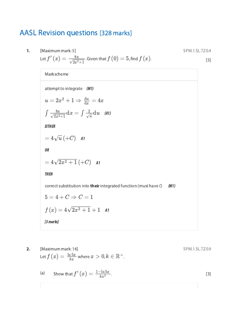 AASL Revision Questions | PDF | Quadratic Equation | Geometry