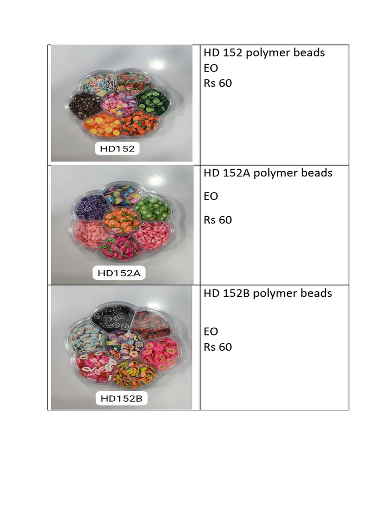 HD Polymer Beads and Jewelry Kits | PDF