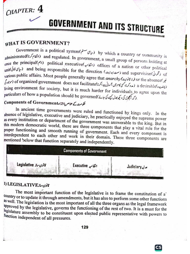 structure and function of govt | PDF