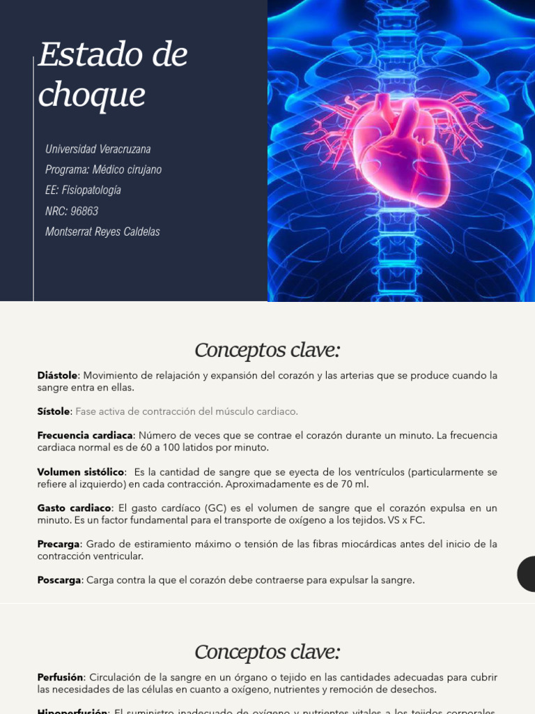Estado de Choque | PDF | Corazón | Choque (circulatorio)