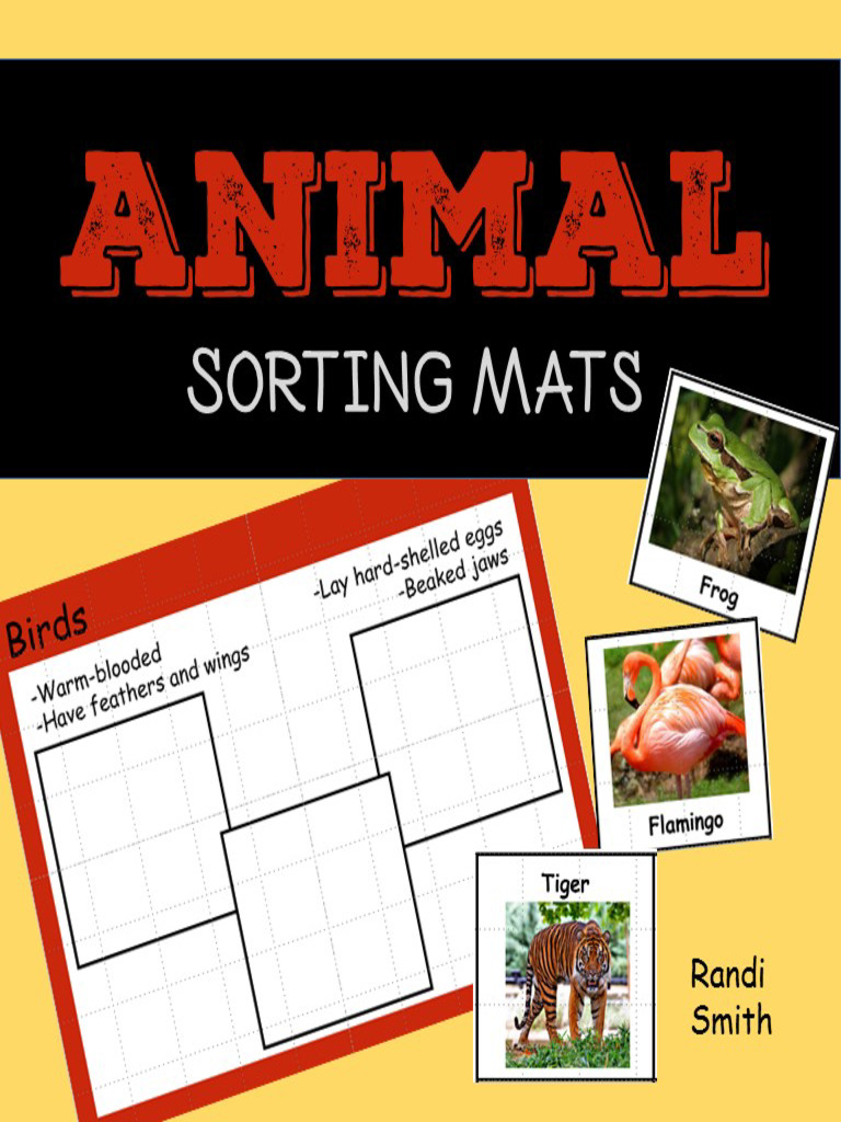 AnimalClassificationSortingMats 1 | PDF | Amphibian | Egg