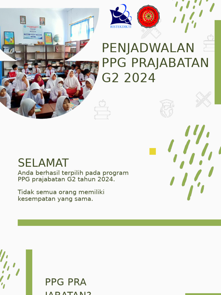 Penjadwalan PPG Prajabatan G2 2024 | PDF | Seni