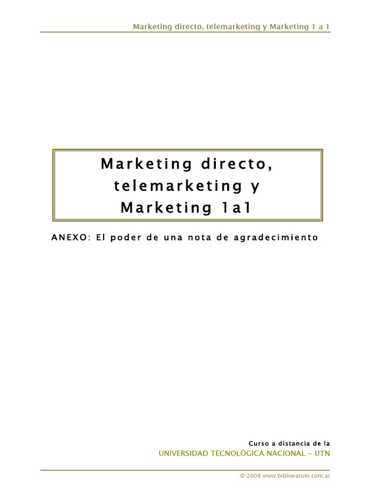 MDT ANEXO El Poder de Una Nota | PDF | Business