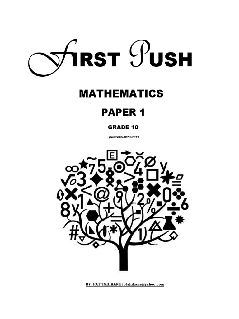 Kutlwanong Grade 10 Maths Paper 1 | PDF | Cartesian Coordinate System ...