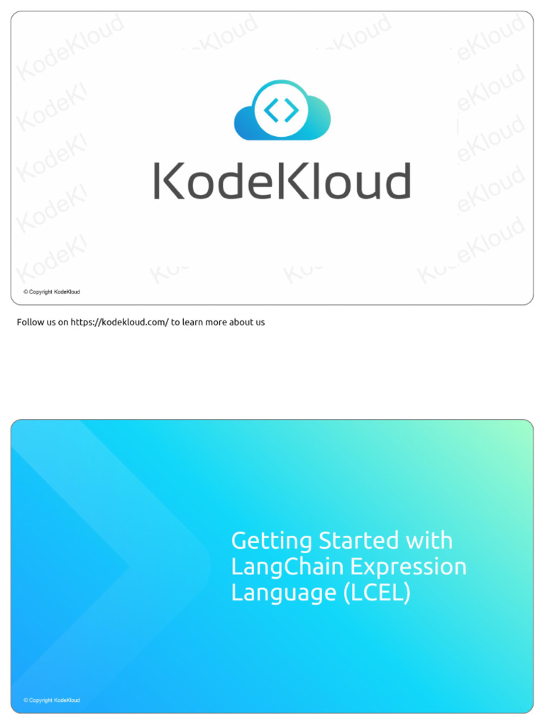 Section-070-Introduction-to-LCEL | PDF | Software Development | Computer Programming