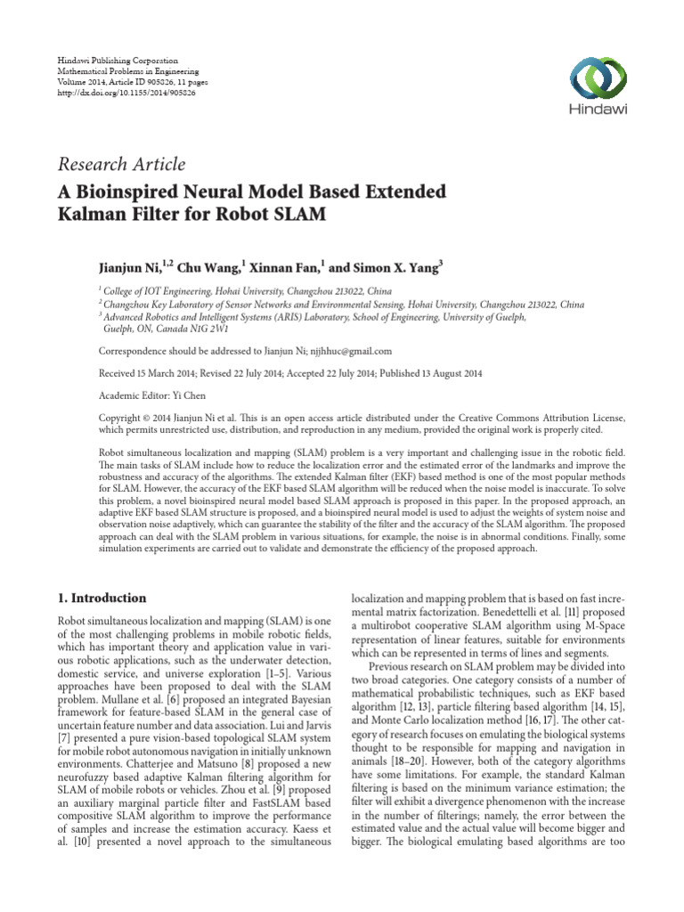Mathematical Problems In Engineering 2014 Ni A Bioinspired Neural