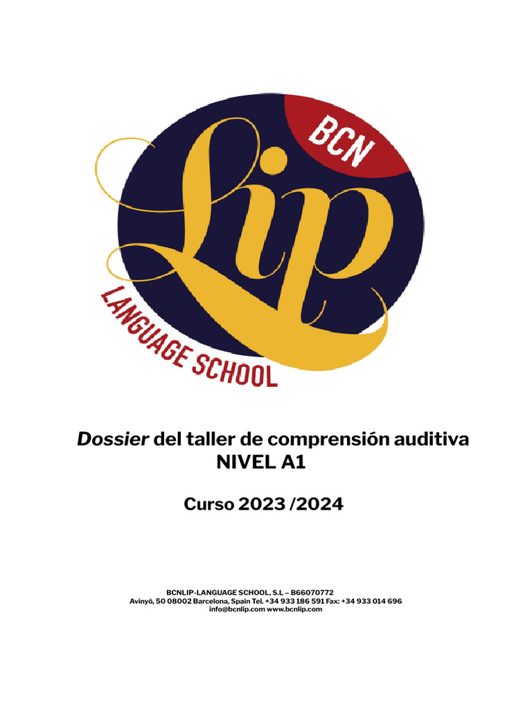 Dosier Comprensión Auditiva A1 | PDF | Madrid | Barcelona