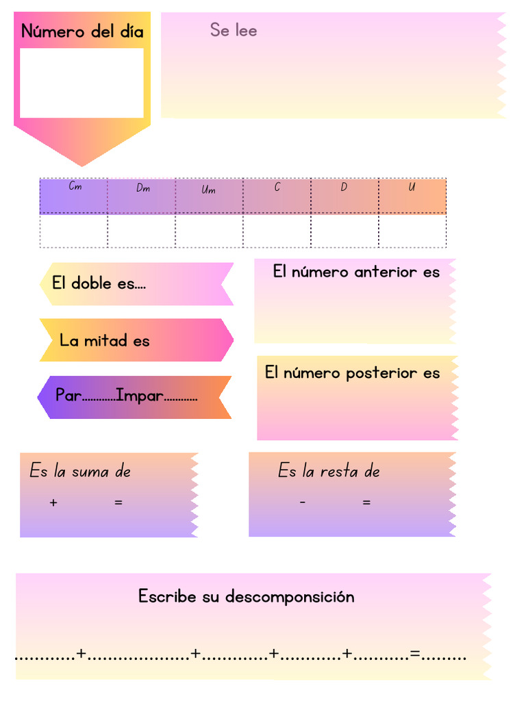 Número Del Dia | PDF