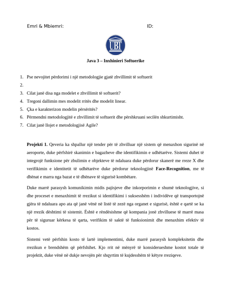 Is - Ushtrime 3 | PDF