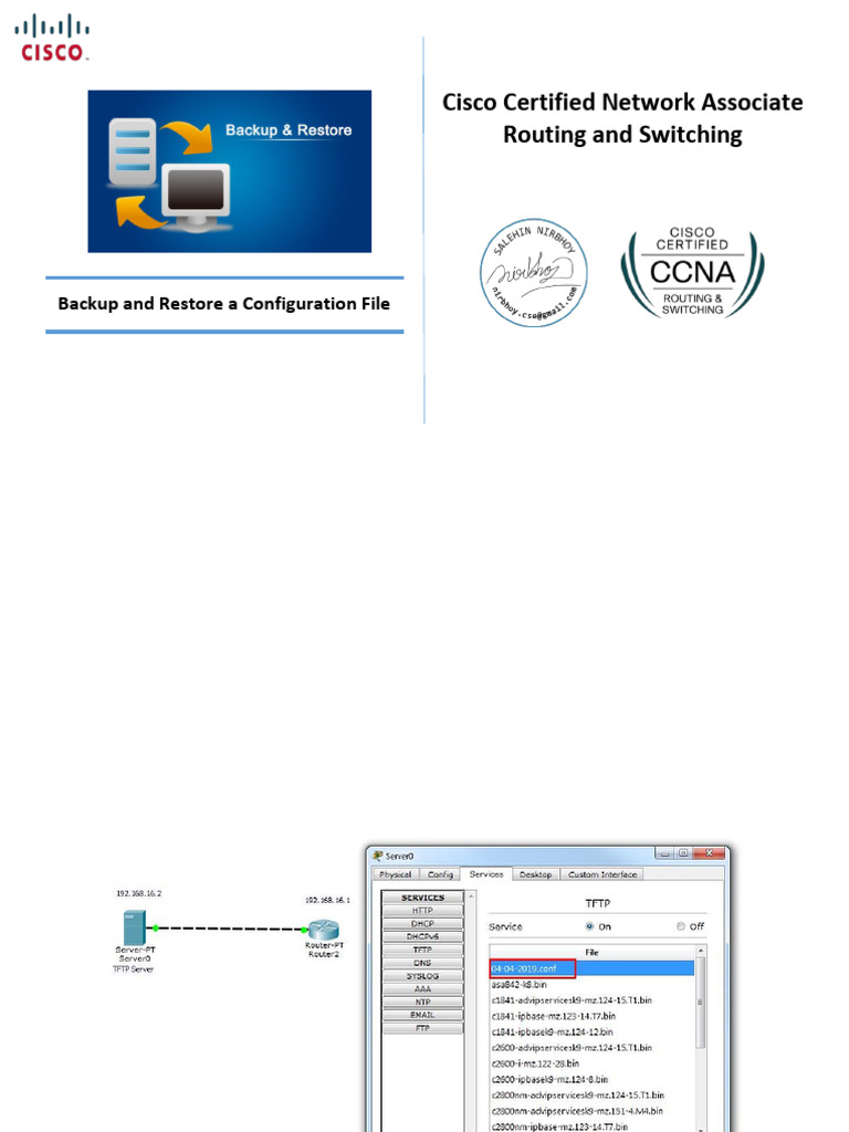 83 Using Tftp To Backup And Restore A Configuration File Pdf Router Computing System
