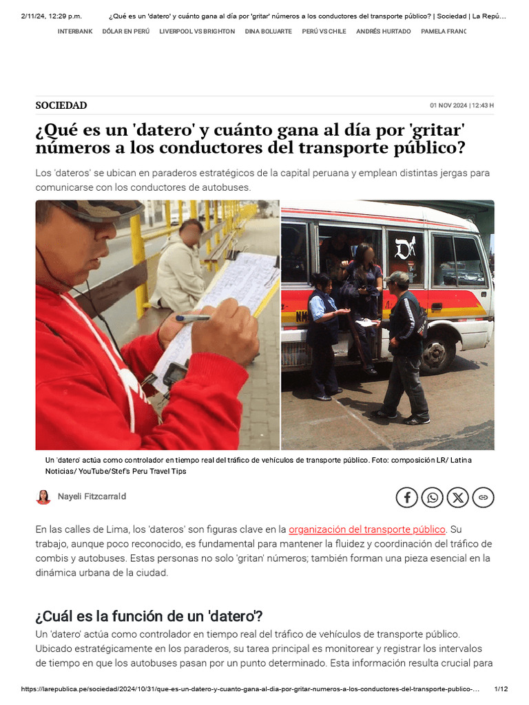 ¿Qué es un 'datero' y su salario diario? | PDF