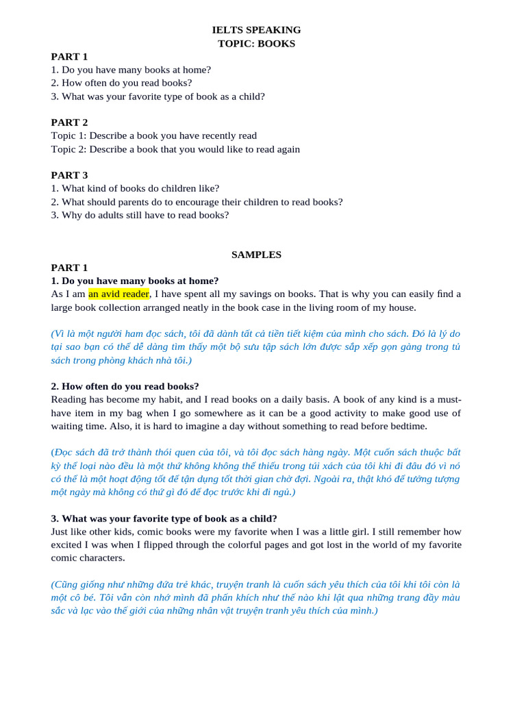 Ielts-Speaking Books | PDF