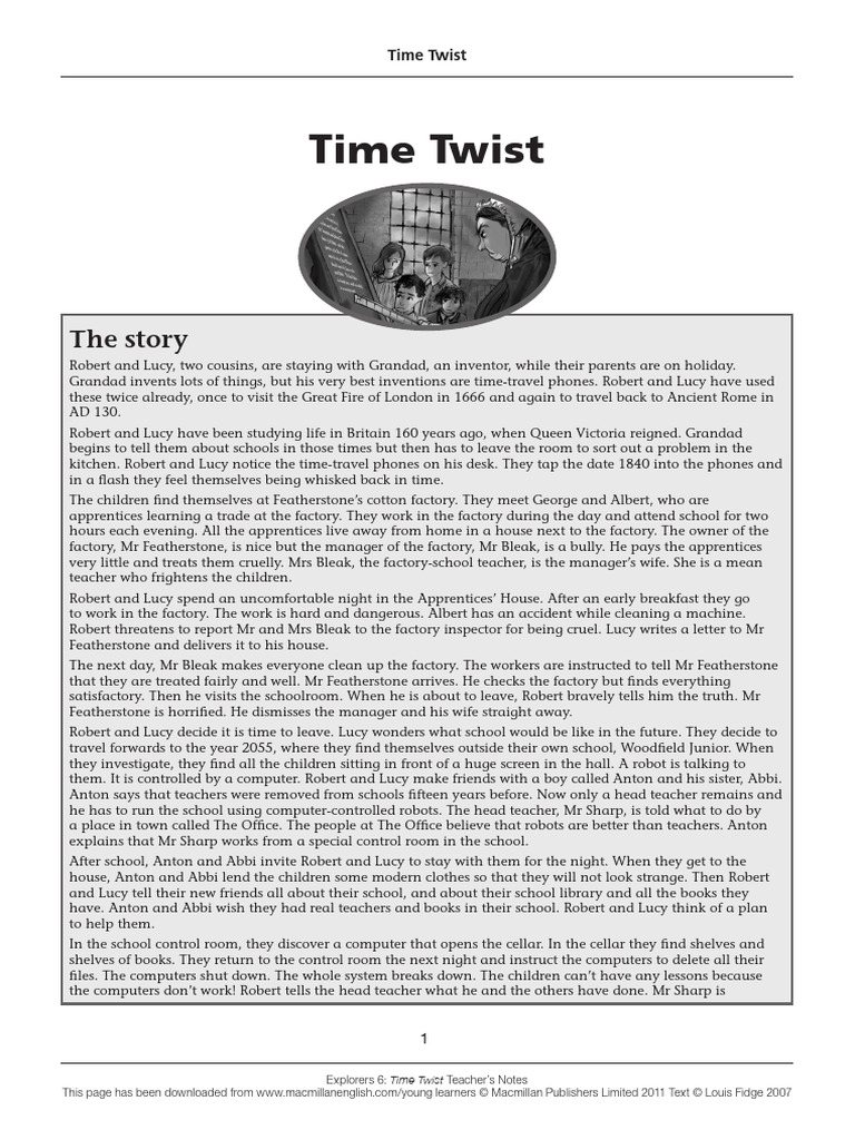 Time Twist Teacher S Notes | PDF | Reading Comprehension | Vocabulary