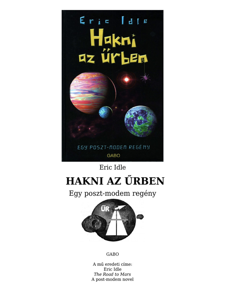 Eric Idle - Hakni Az Urben | PDF