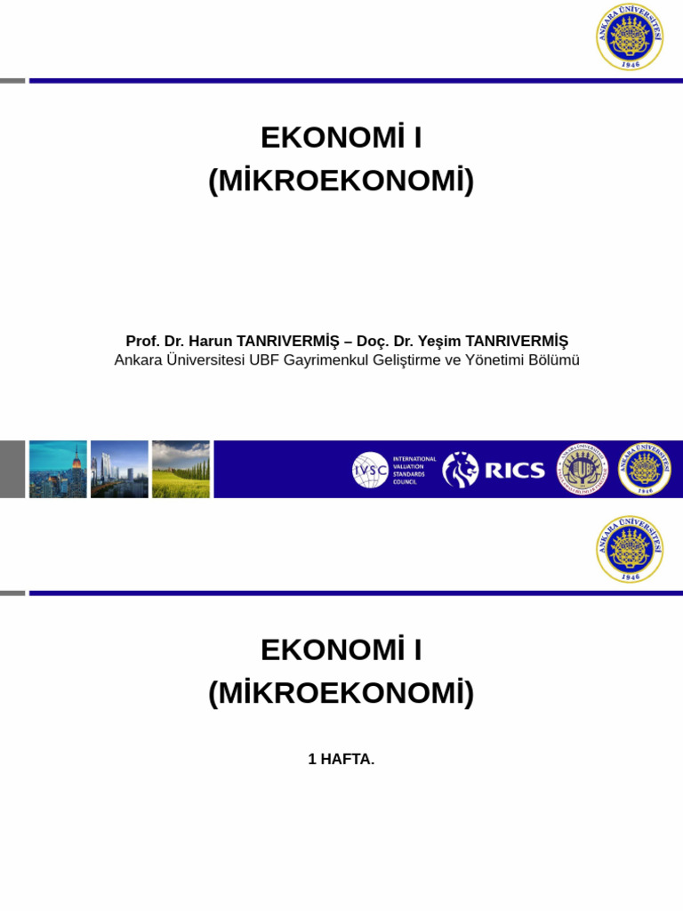 Ankara Üni Aöf Mikroekonomi | PDF