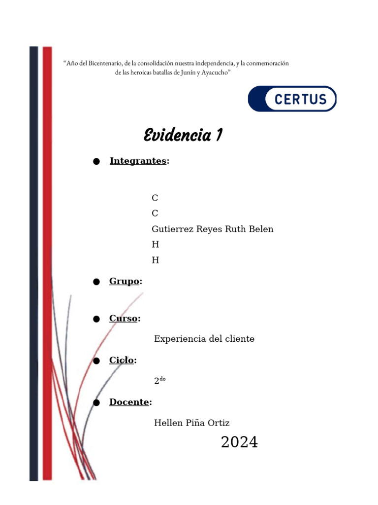 Grupo Evidencia1 | PDF