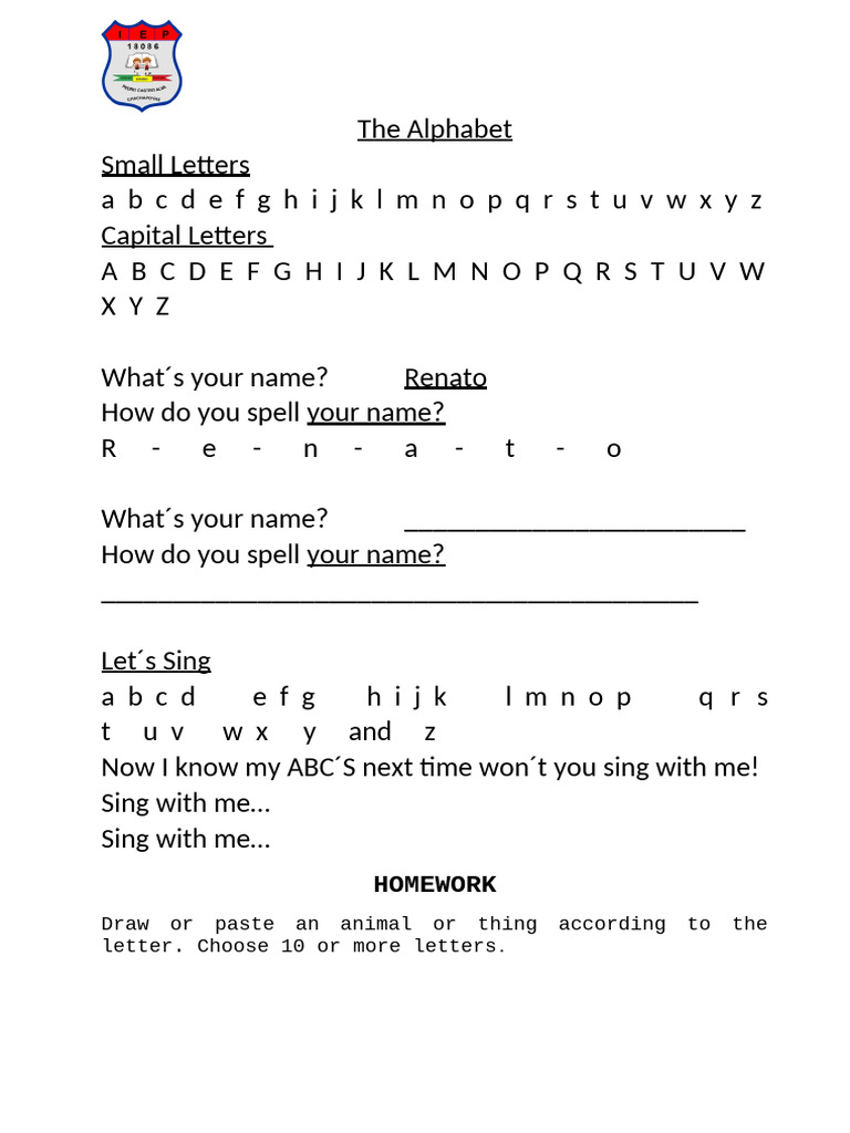 The Alphabet CLASSES | PDF