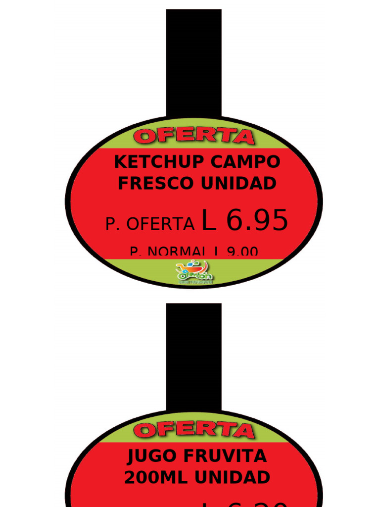 Rotulos de Oferta 16102024 | PDF