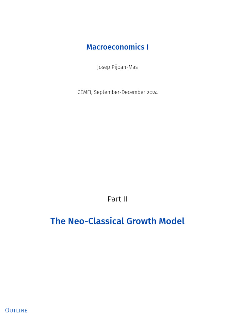Neoclassical | PDF | Macroeconomics | Production Function