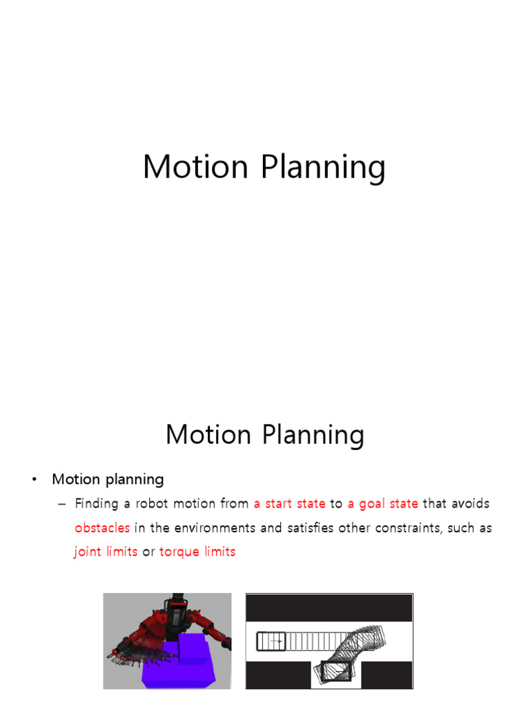 13-MotionPlanning | PDF | Algorithms | Applied Mathematics