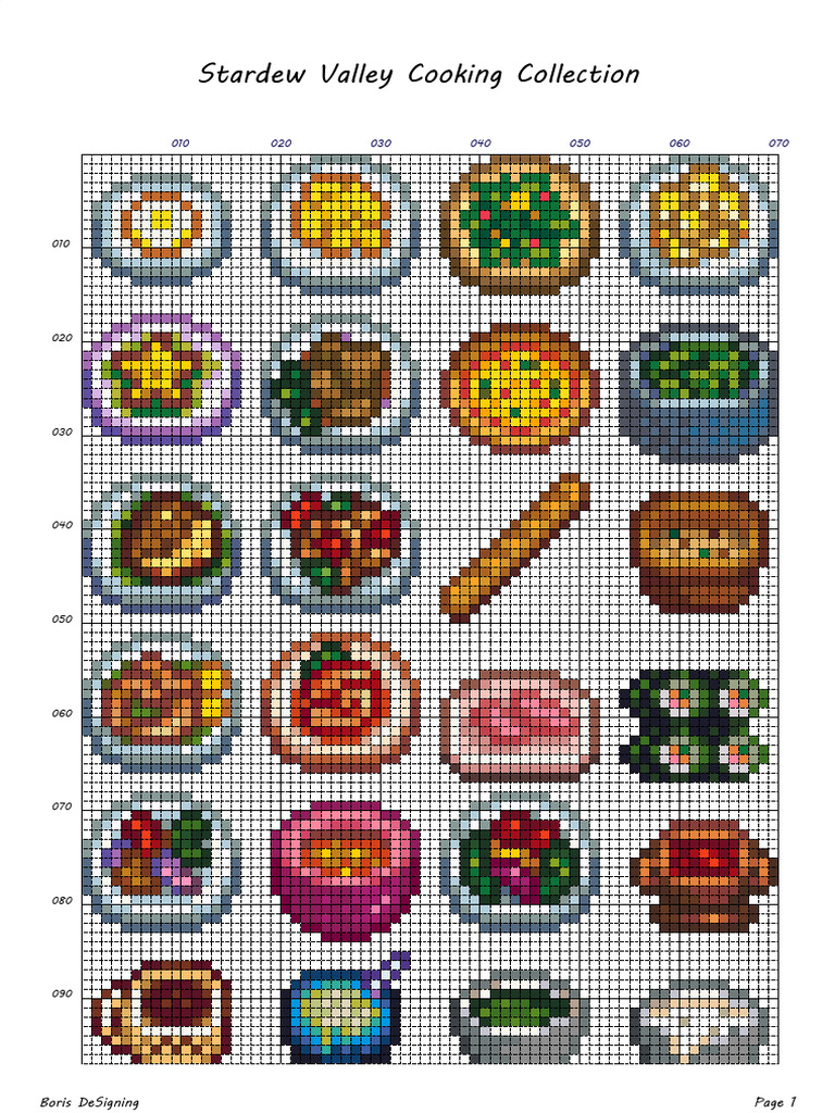 Stardew Valley Cooking Guide | PDF | Color