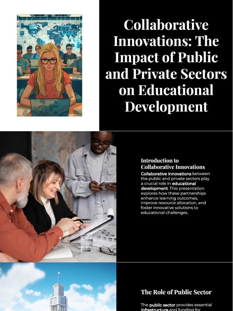 Slidesgo Collaborative Innovations The Impact of Public and Private Sectors On Educational ...