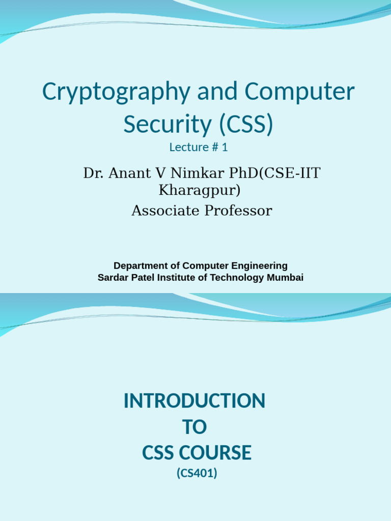 CSS 2024 25 BE CE A B Sem VII AVN Lec 1 Introduction | PDF ... CSS 2024 25 BE CE A B Sem VII AVN Lec 1 Introduction | PDF ...