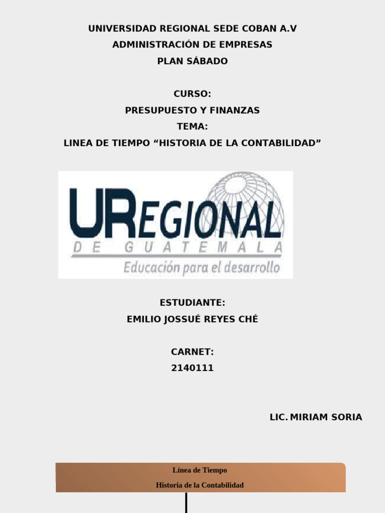 Historia de la Contabilidad. | PDF | Contabilidad | Contador