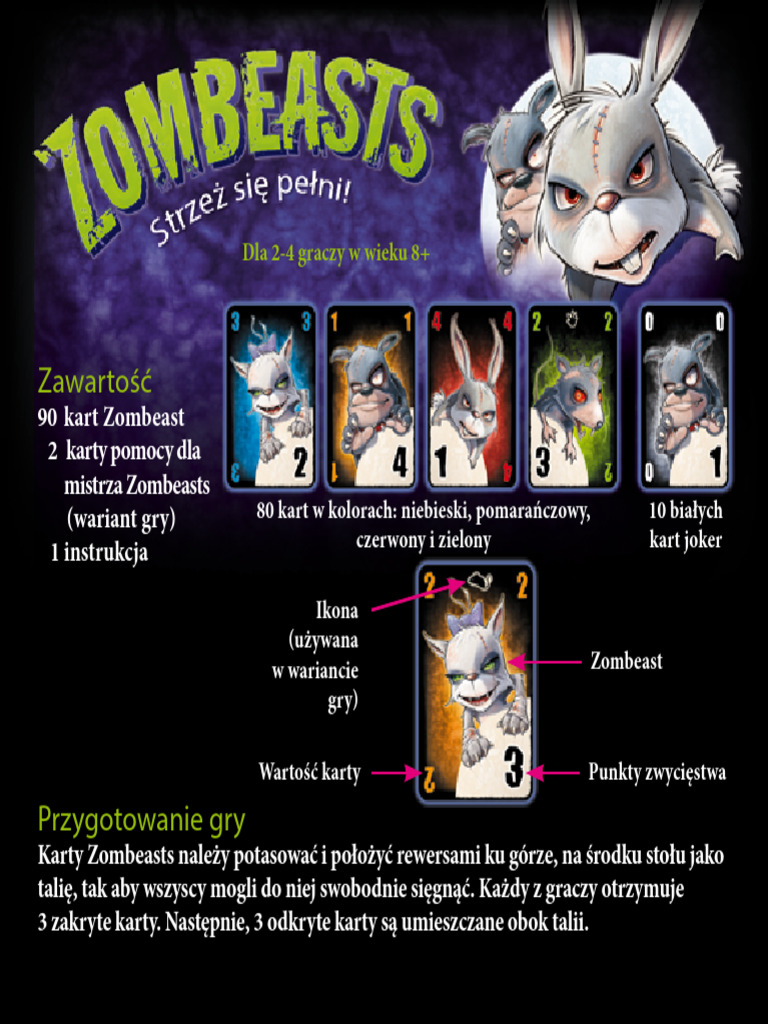 Zombeasts Instrukcja | PDF