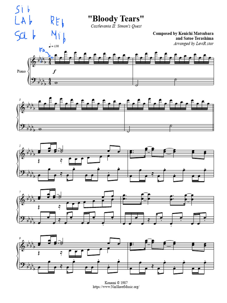 Castlevania II Simons Quest - Bloody Tears | PDF | Adventure Games ...