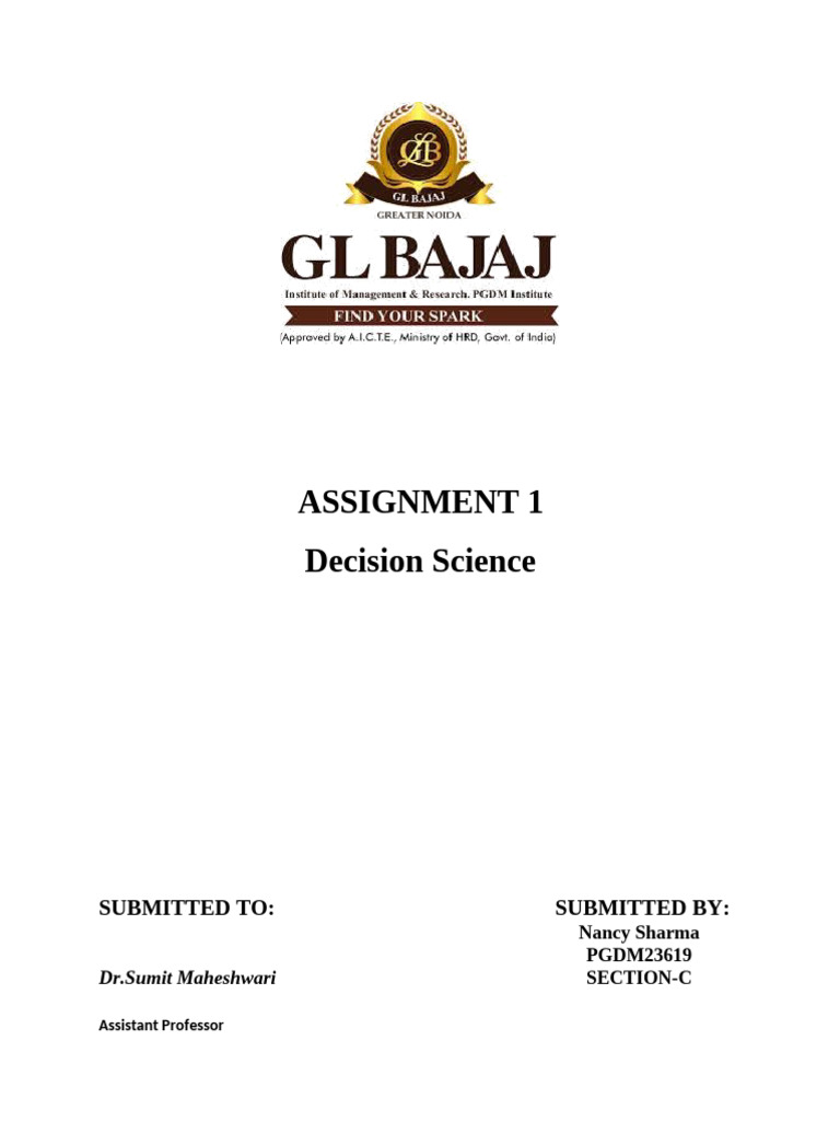 Nancy Sharma pgdm23619 DS ASSIGNMENT | PDF | Statistics | Data Analysis