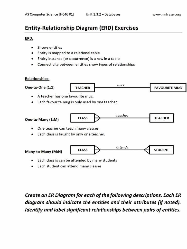 Databases Worksheet | PDF