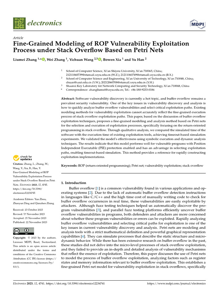 Fine-Grained Modeling of ROP Vulnerability | PDF | Computer Science | Computer Programming