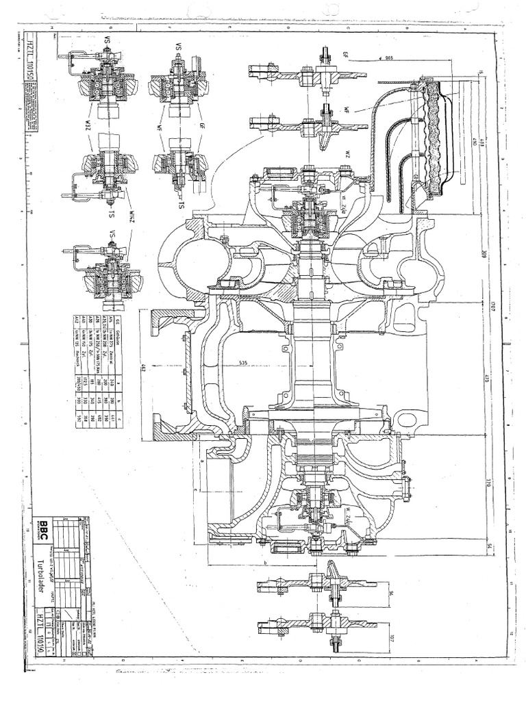 VTR400 Turbocharger Complete Profile Drawing | PDF