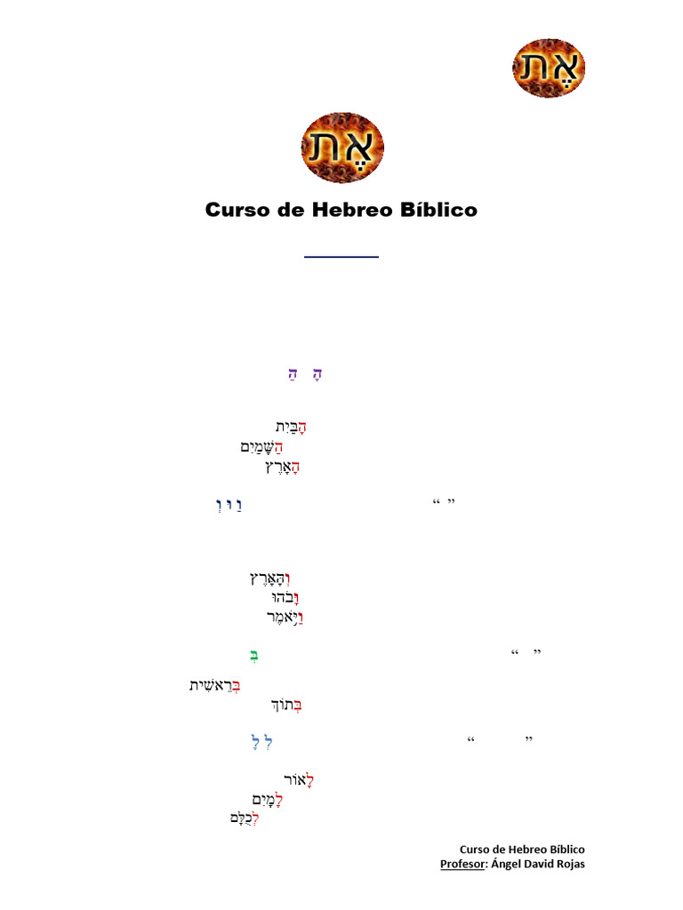 Curso de Hebreo Bíblico 5 | PDF | Contenido bíblico