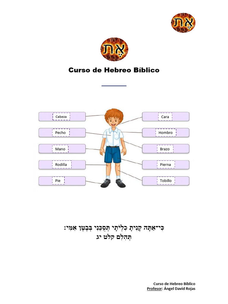 Partes del Cuerpo en Hebreo Bíblico | PDF | Lenguas de Israel