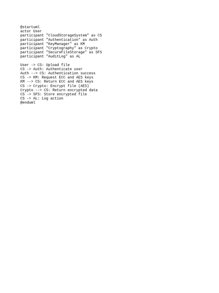 Sequence Diagram Cloud Storage | PDF | Computers | Technology & Engineering