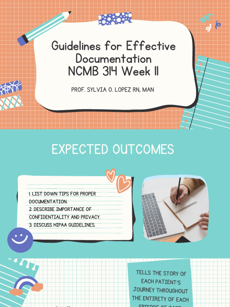 314 Guidelines For Effective Documentation 1 | PDF | Health Insurance ...