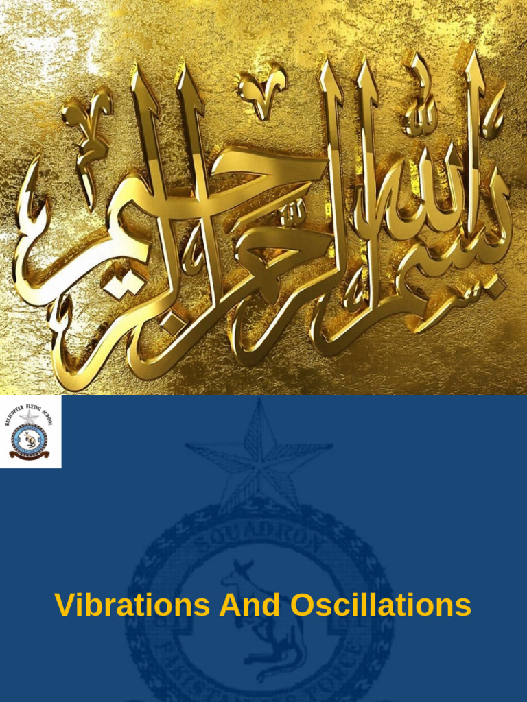 Oscilations and Vibrations | PDF | Helicopter Rotor | Oscillation