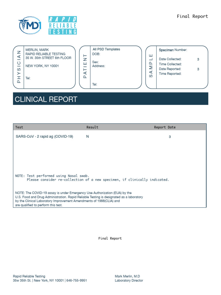 RRT LABS NYF1309202110940791 Report | PDF