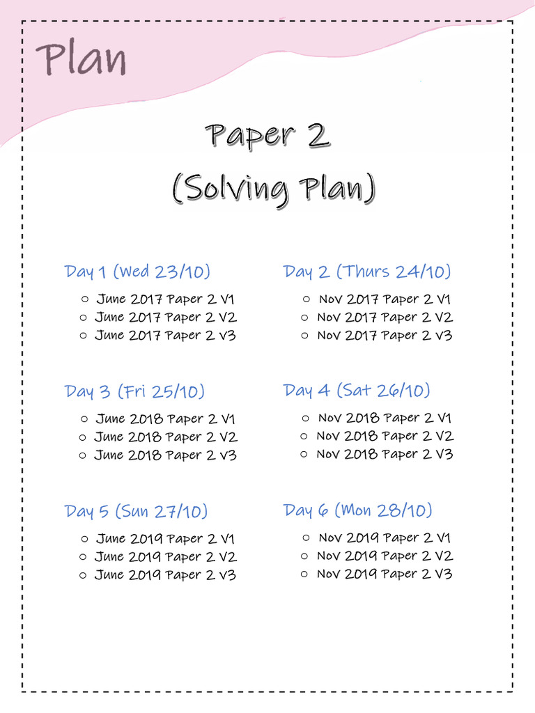 Paper 2 Plan | PDF