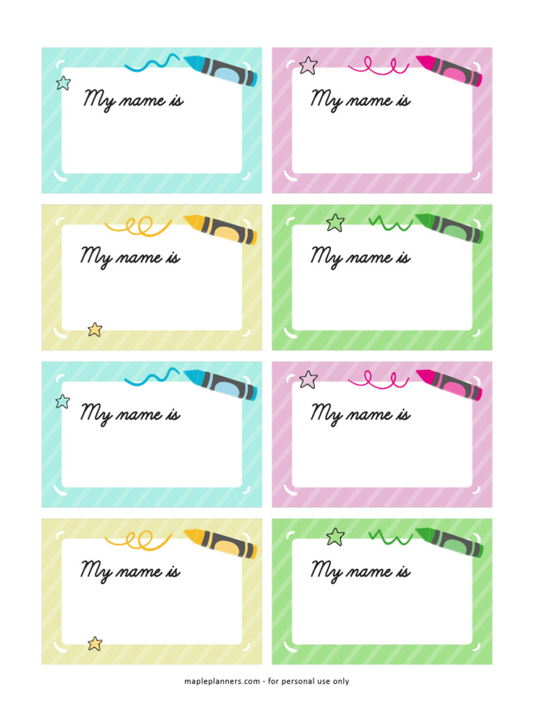Name Tags Editable 2 | PDF