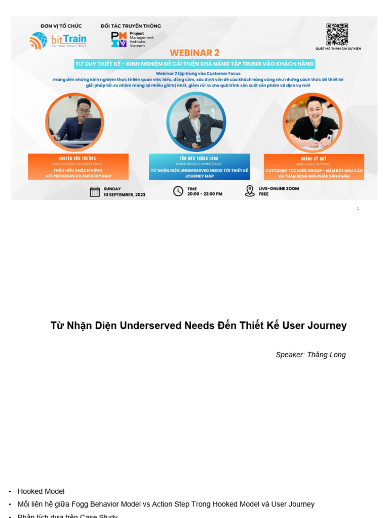 Long - PO Zalo - From Underserved Needs To Journey Map | PDF ...