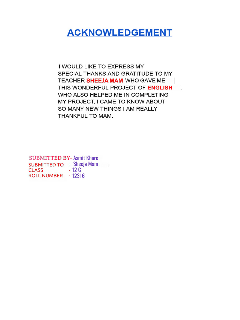 Acknowledgment Eng | PDF