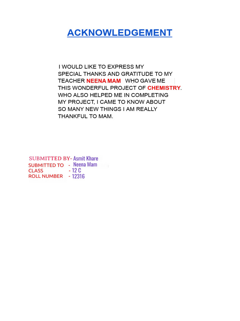 Acknowledgment | PDF