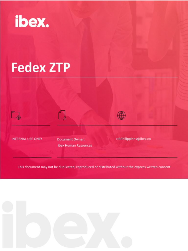 IBEX-PH-HR-ZTP20211108-Fedex_ZTP-V2.0 | PDF
